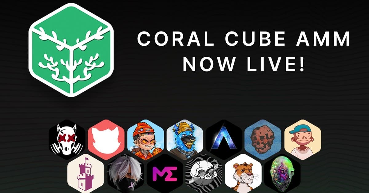 Coral Cube、 AMM型NFTマーケットプレイスをローンチ