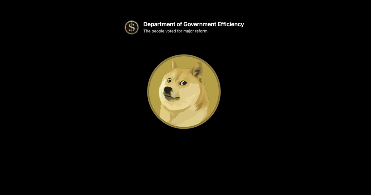 ドージコイン一時高騰、イーロン率いる政府効率化局（D.O.G.E）が公式ロゴ公開