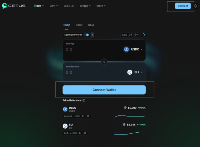 Sui（スイ）のDEX「Cetus AMM」の使い方、ウォレット準備から取引まで