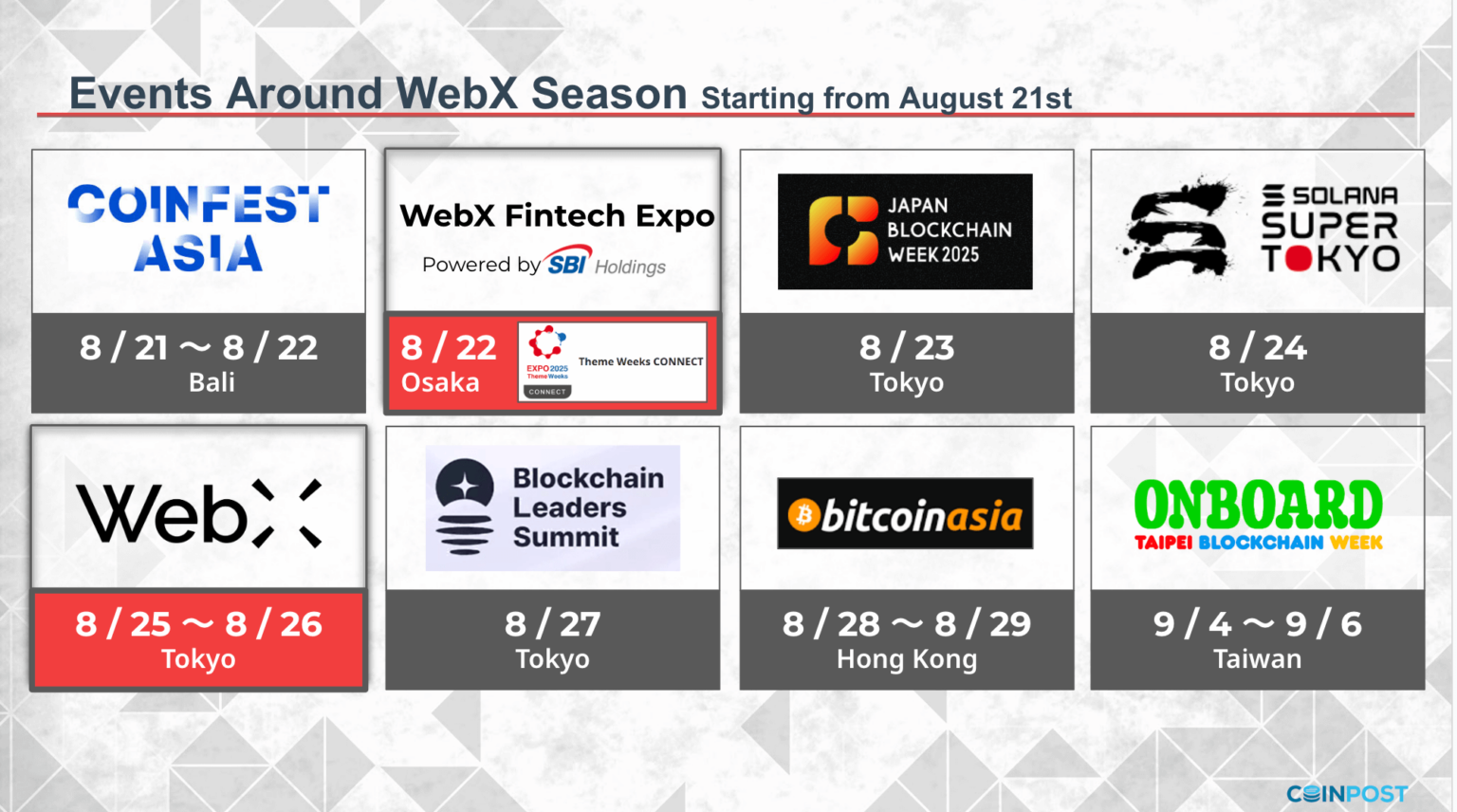 WebX 2025完全ガイド｜日本最大Web3カンファレンスのチケット料金・見どころ・参加方法まとめ