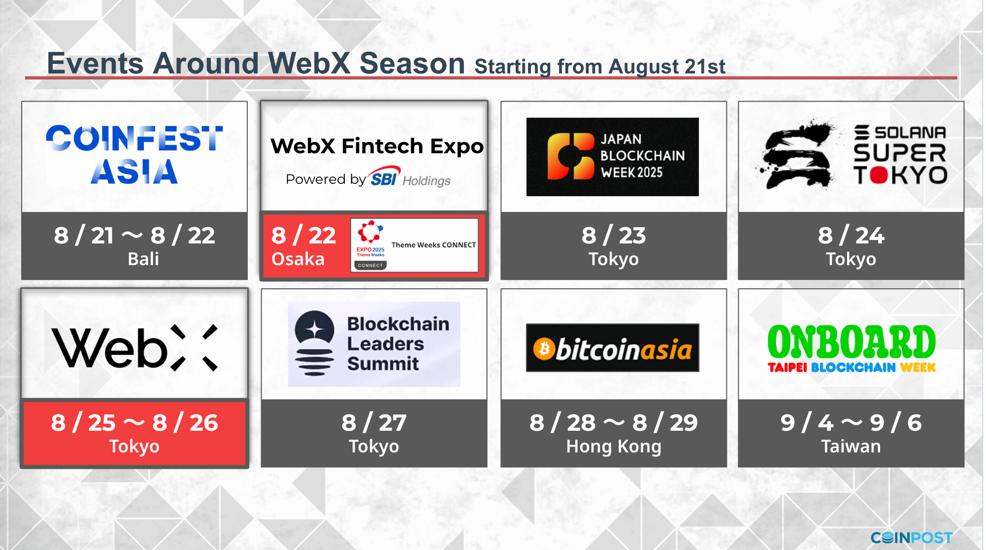 WebX 2025完全ガイド｜日本最大Web3カンファレンスのチケット料金・見どころ・参加方法まとめ