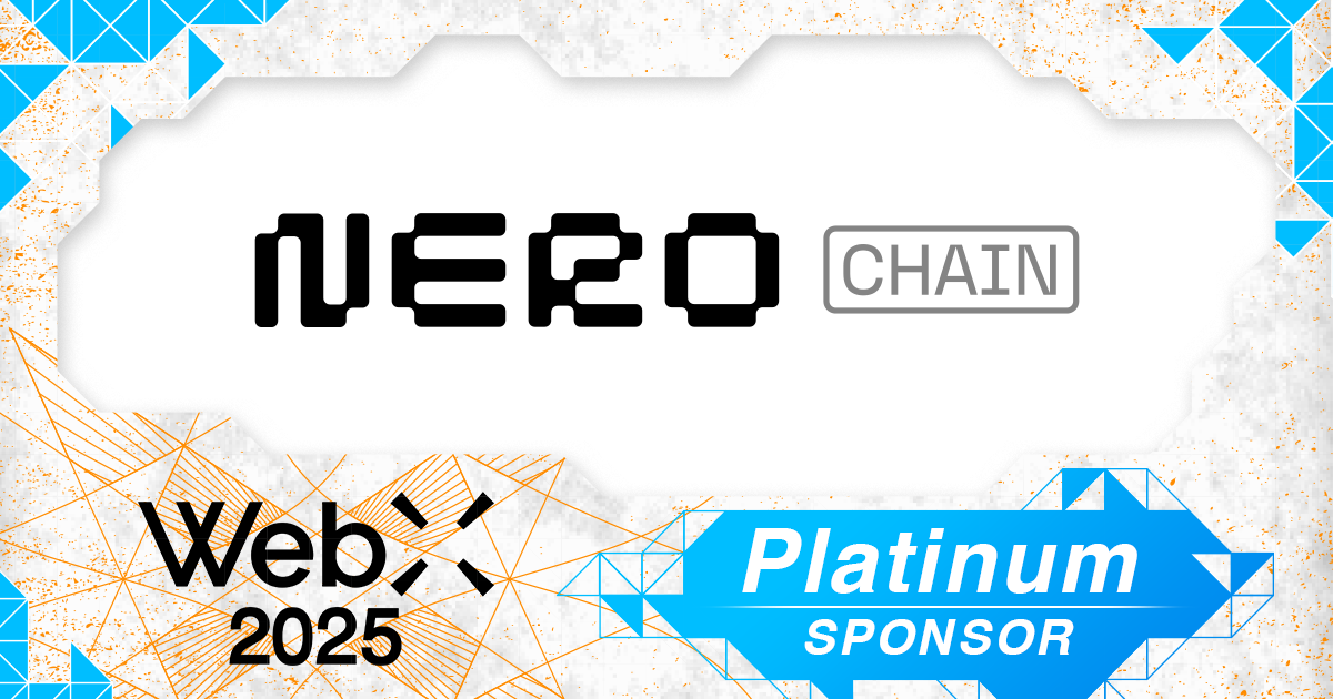 NERO Chain、グローバルweb3カンファレンス「WebX」のプラチナスポンサーに決定